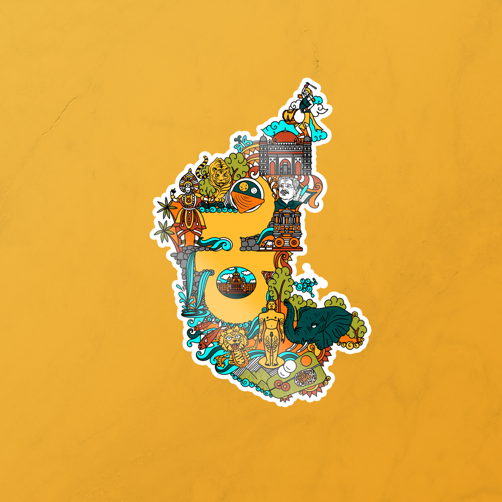 Ka - Karnataka - Sticker. | Iruve